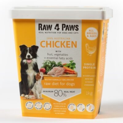Raw 4 Paws – Chicken (1kg) – Aussie Paws Nutrition