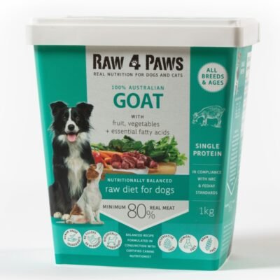 Raw 4 Paws – Goat (1kg) – Aussie Paws Nutrition
